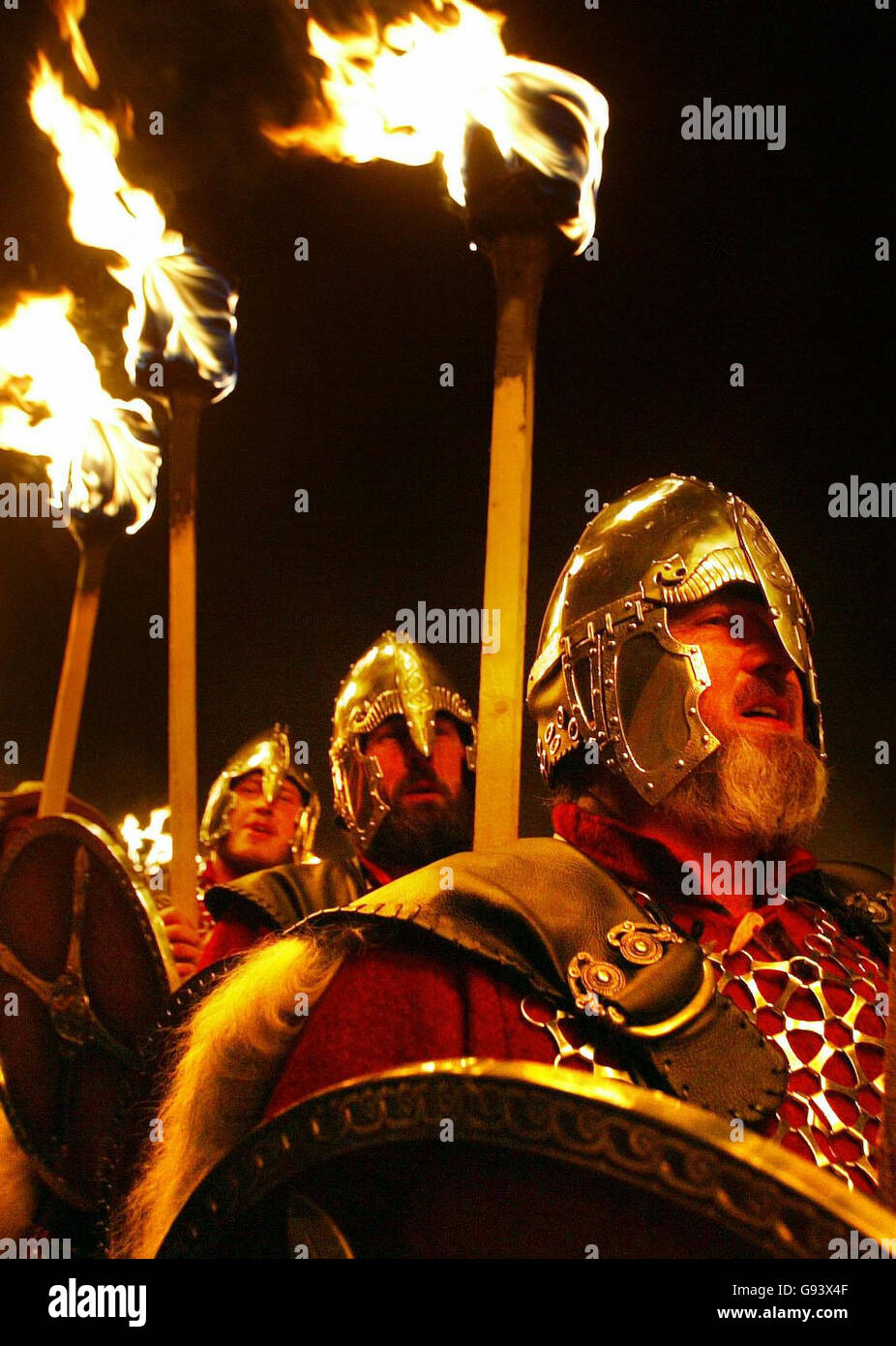 Drag a viking longship through the streets of lerwick hi-res stock ...