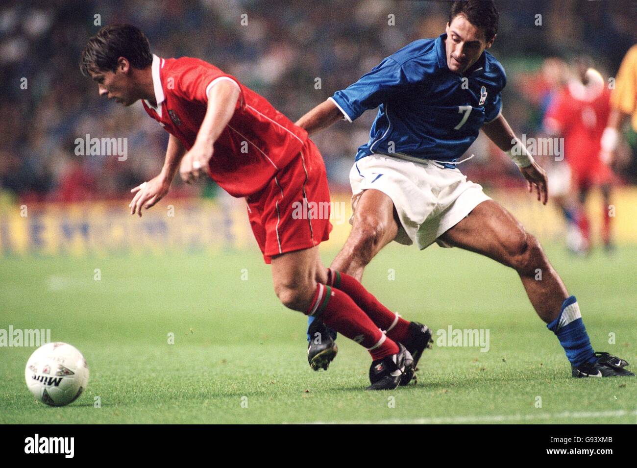 Soccer euro 2000 qualifier group 1 wales v italy hi-res stock ...