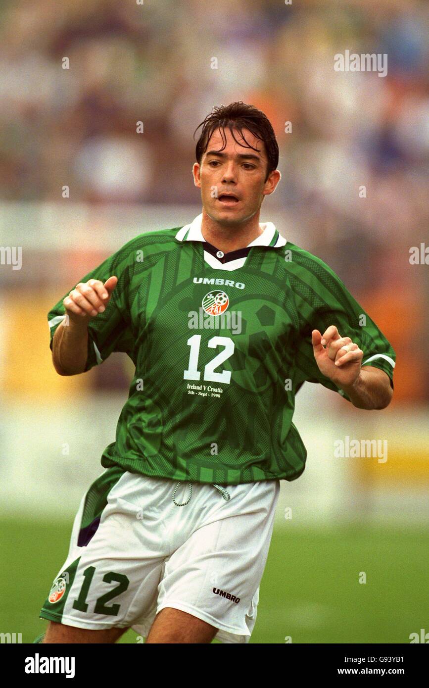 Soccer - Euro 2000 Qualifier - Group 8 - Ireland v Croatia. Jeff Kenna ...