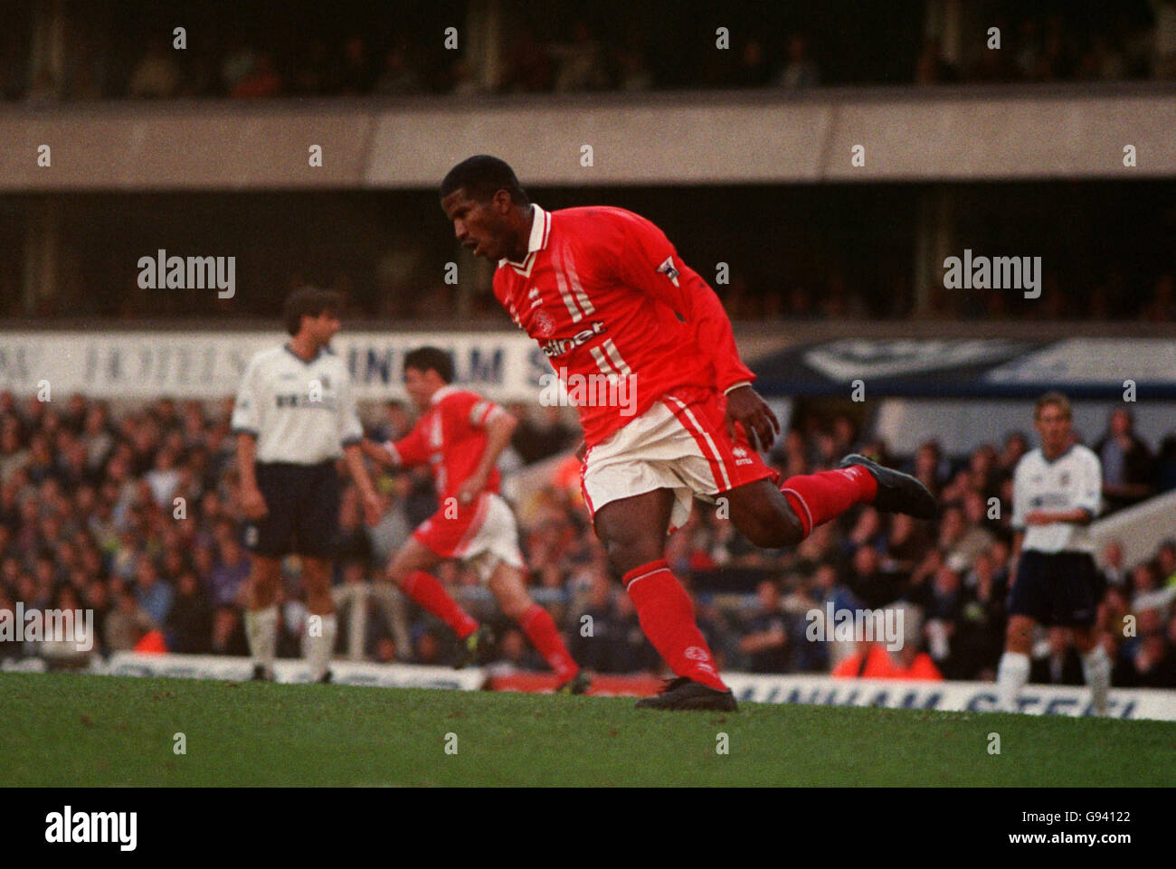 Hamilton Ricard of Middlesbrough turns to celebrate scoring his second ...