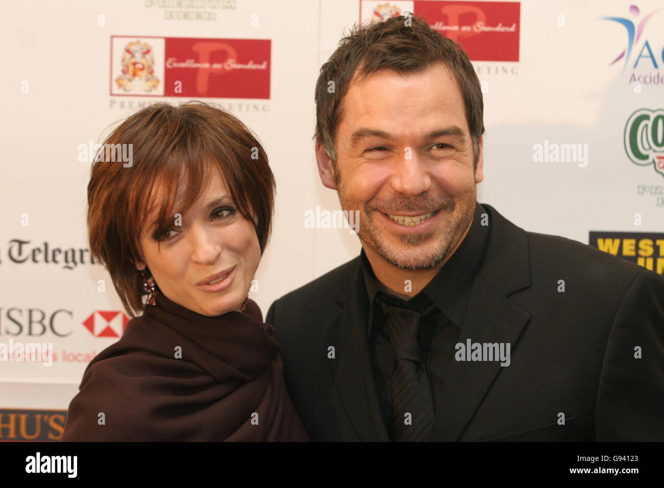 Former X Factor winner Steve Brookstein arrives with his girlfriend ...