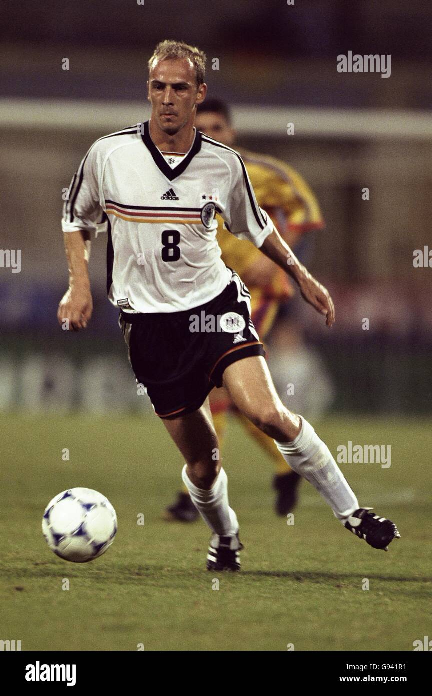 Soccer - Friendly - Germany v Romania - Ta'qali, Malta. Mario Basler ...