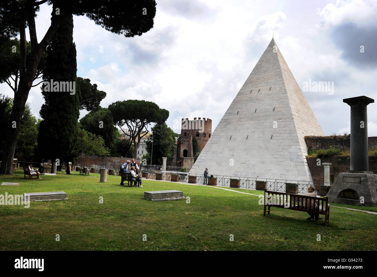 Rome, Italy. Pyramid of Caius Cestius. Picture by Paul Heyes, Wednesday ...