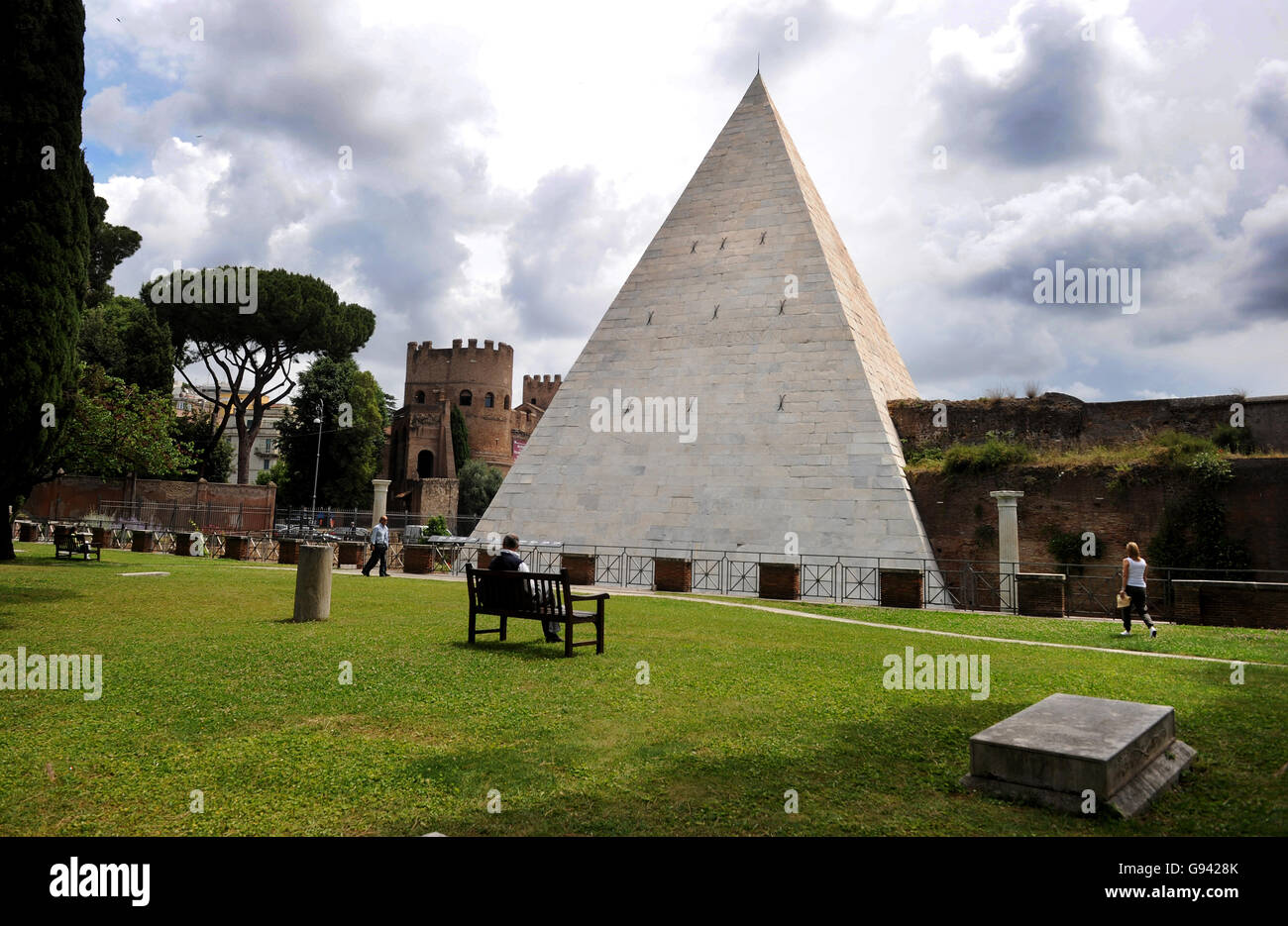 Rome, Italy. Pyramid of Caius Cestius. Picture by Paul Heyes, Wednesday ...