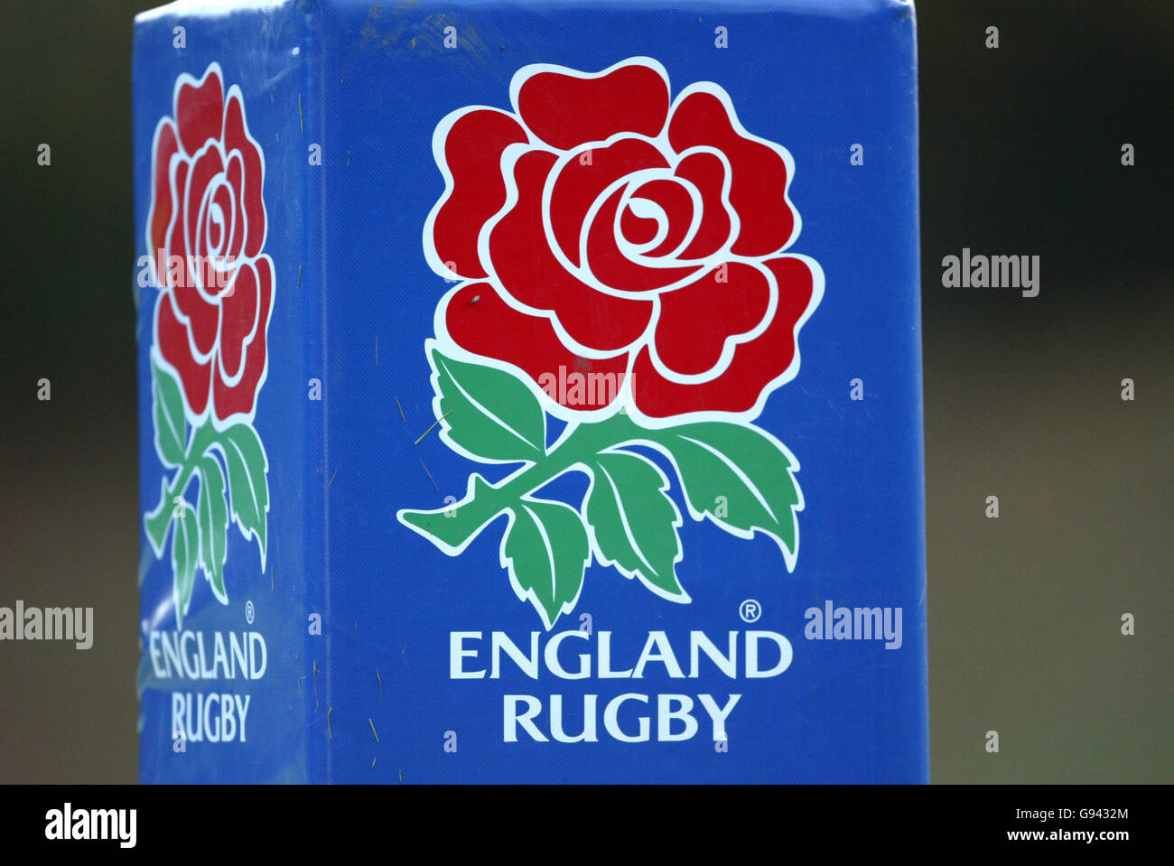 The england rugby union logo on some protective padding hi-res stock ...