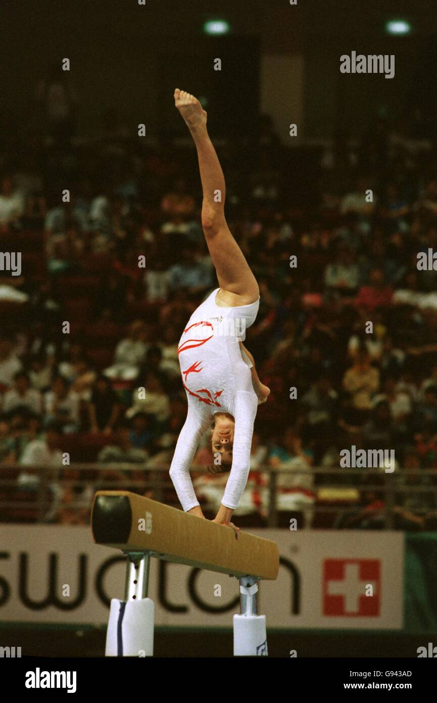 Natalie lucitt of wales on the beam hi-res stock photography and images ...