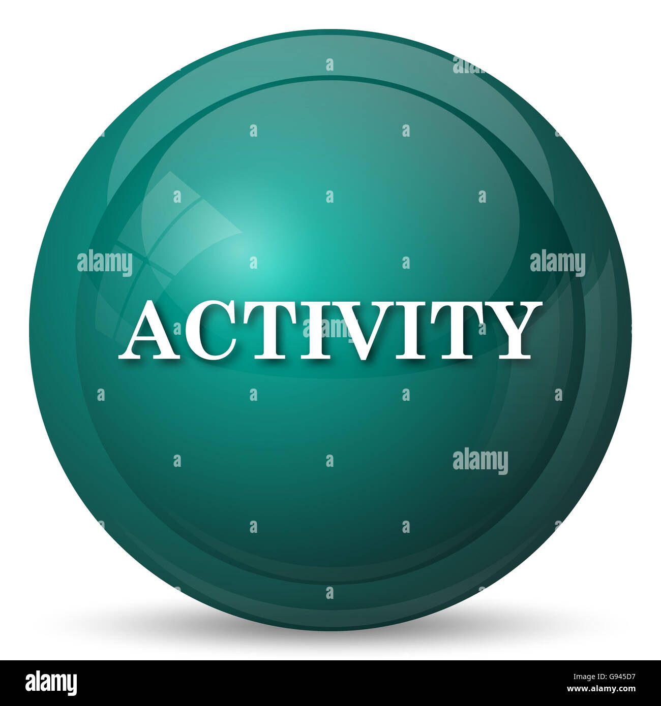 Activity icon. Internet button on white background Stock Photo - Alamy