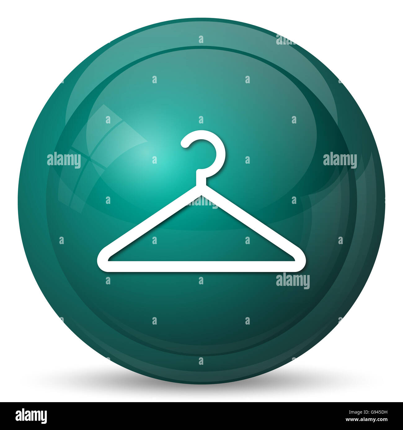Hanger icon. Internet button on white background Stock Photo - Alamy