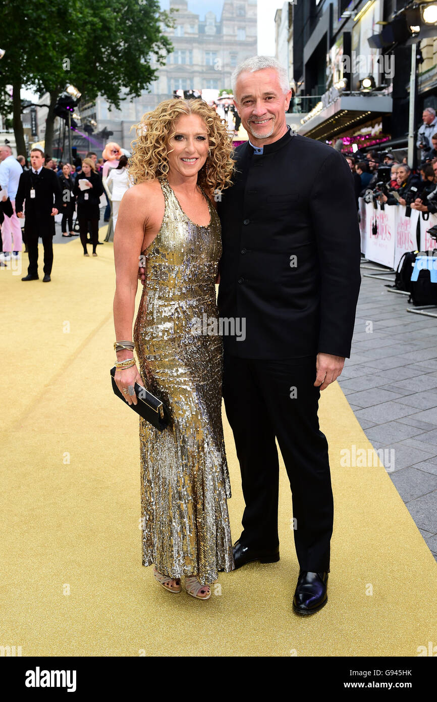 Kelly Hoppen and John Gardiner attending the World premiere of ...
