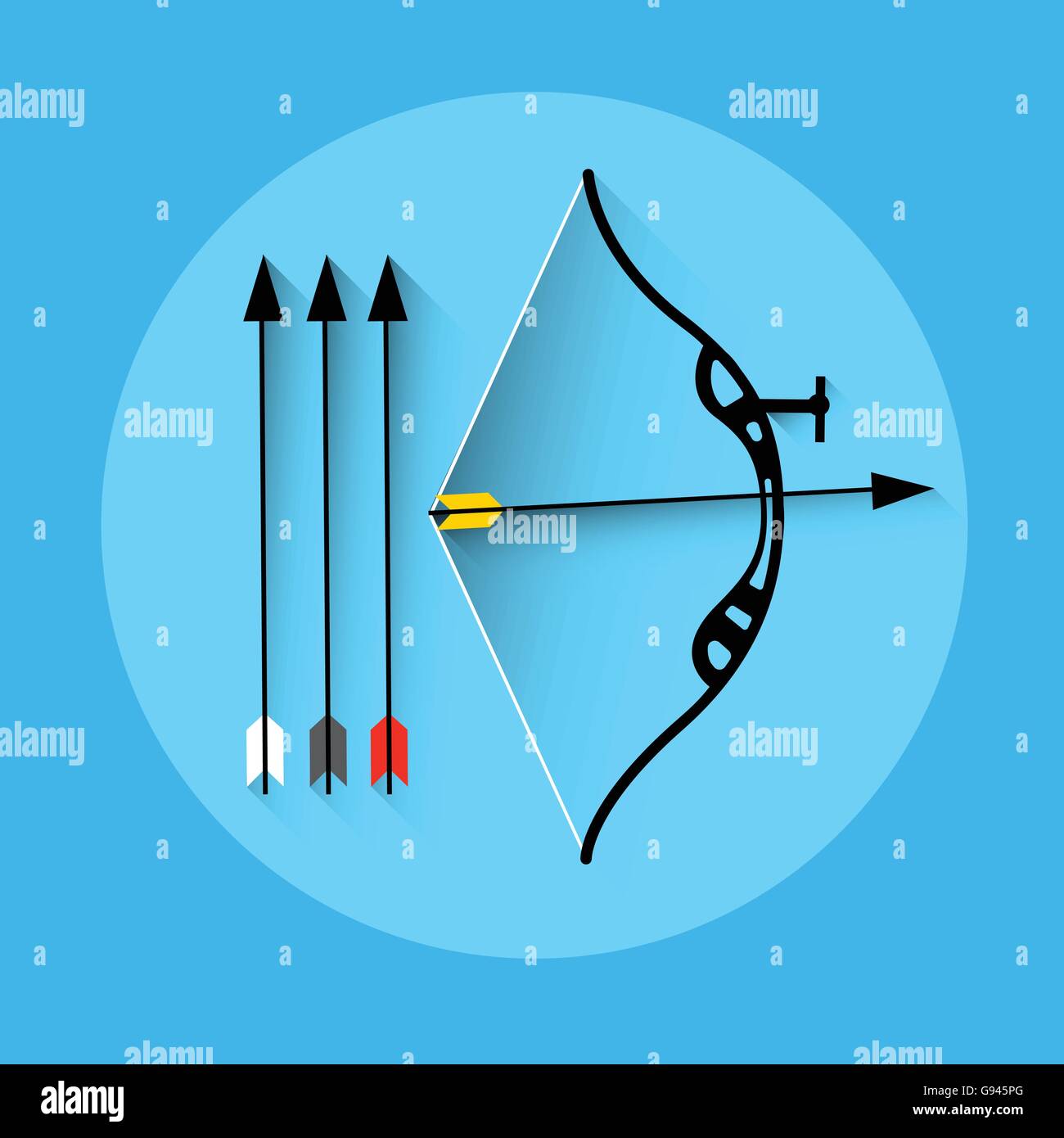 Archery Arrow Equipment Sport Icon Stock Vector Image & Art - Alamy