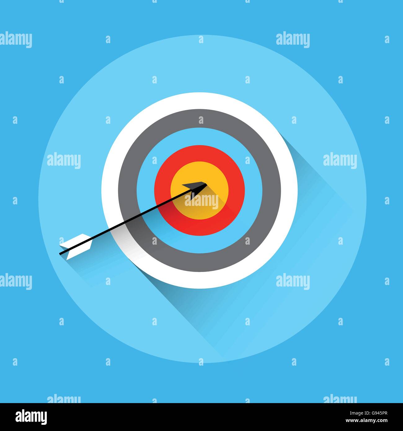Arrow Hit Target Archery Equipment Sport Icon Stock Vector Image & Art ...
