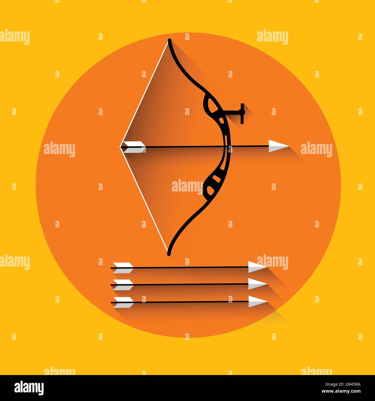 Archery Arrow Equipment Sport Icon Stock Vector Image & Art - Alamy