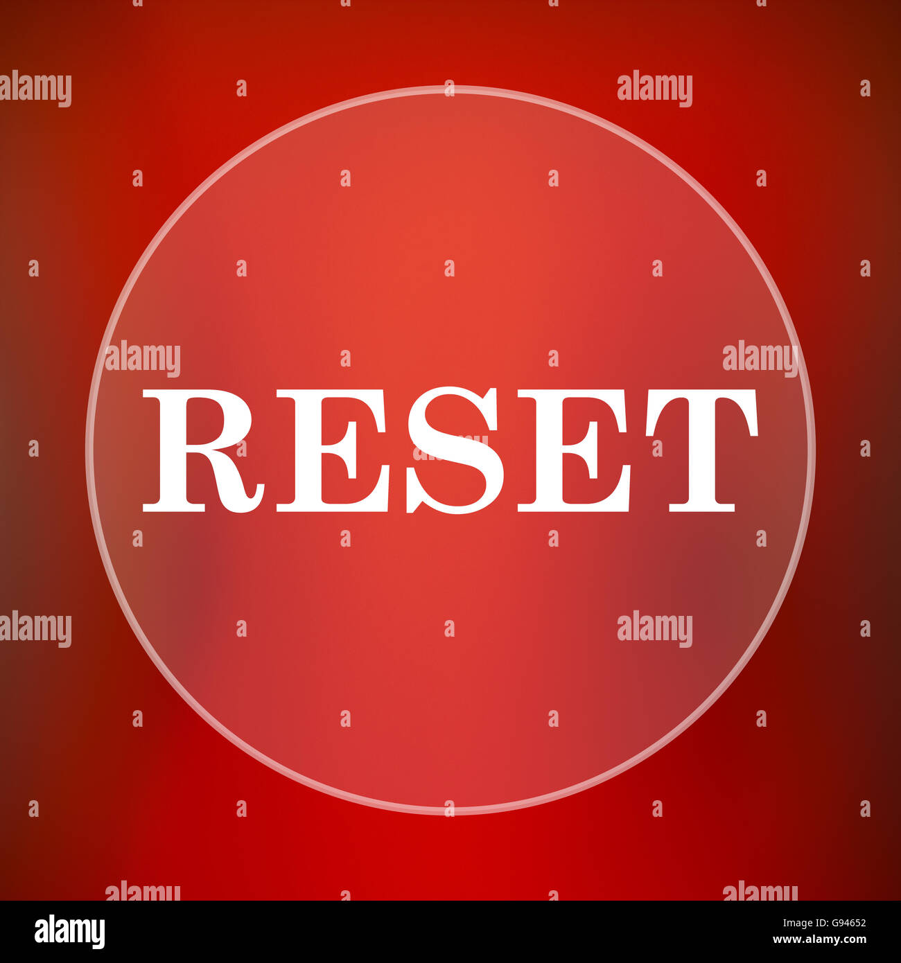 Red reset button hi-res stock photography and images - Alamy