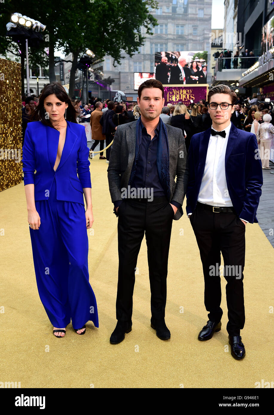 (left to right) Lilah Parsons, Dave Berry and George Shelley attending ...