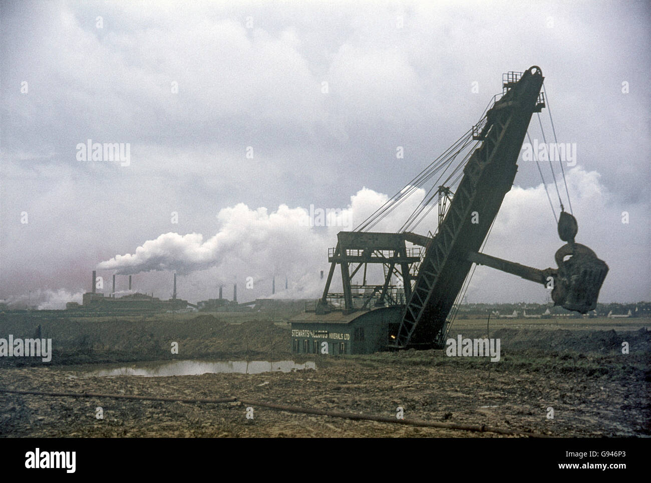 The digger on the EarlTree’s ironstone branch, Corby, with Corby Iron ...