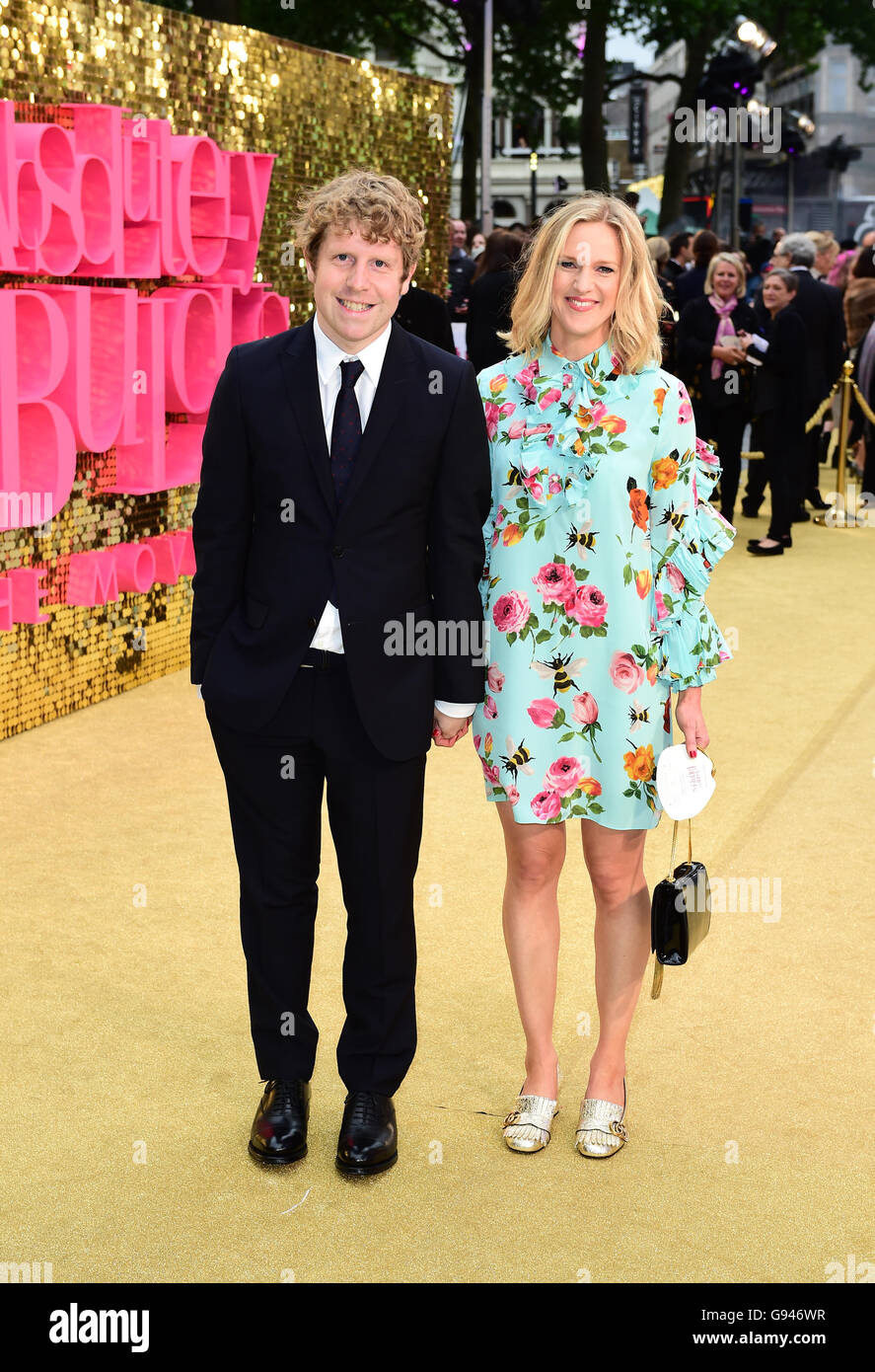 Josh Widdicombe And Guest Attending The World Premiere Of Absolutely Fabulous The Movie Held At