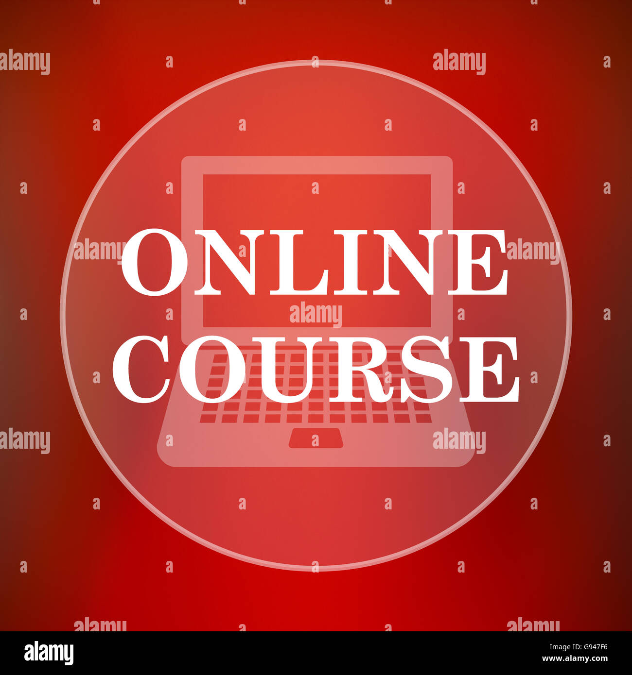 Online course technology icon hi-res stock photography and images - Alamy