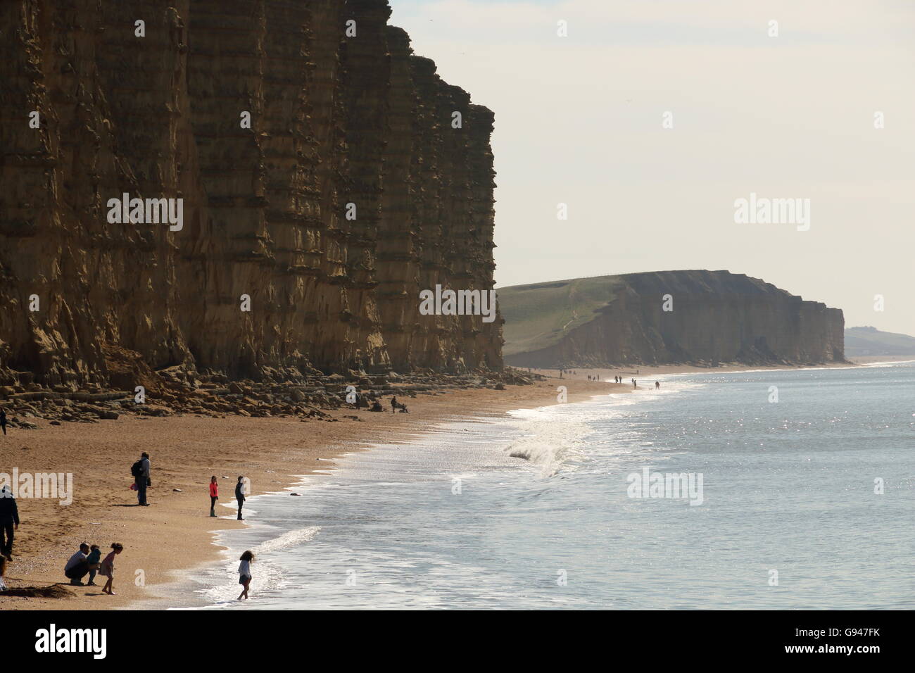 Beach and cliffs at West Bay,Dorset,UK Stock Photo - Alamy