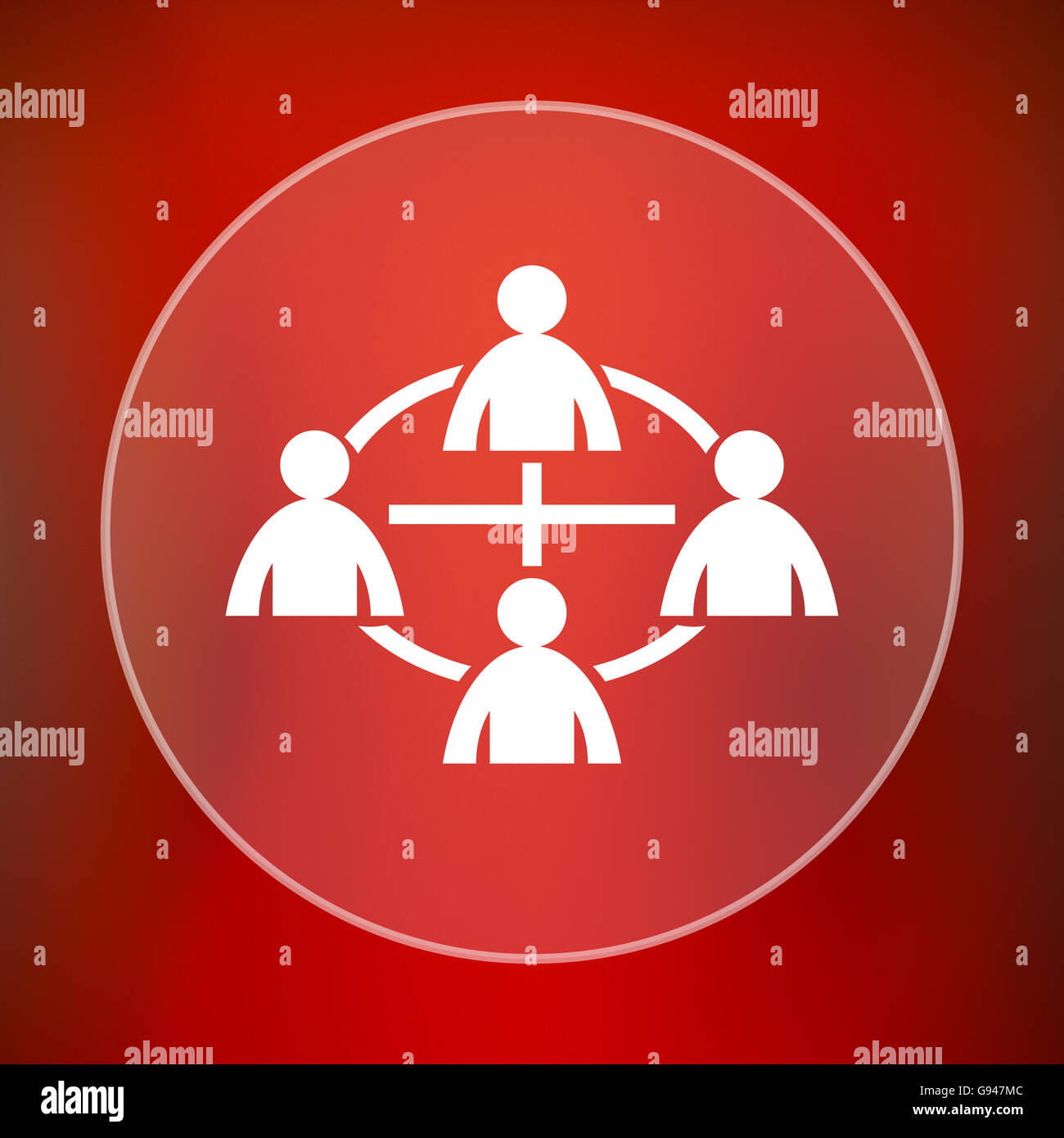 Communication icon. Internet button on red background Stock Photo - Alamy