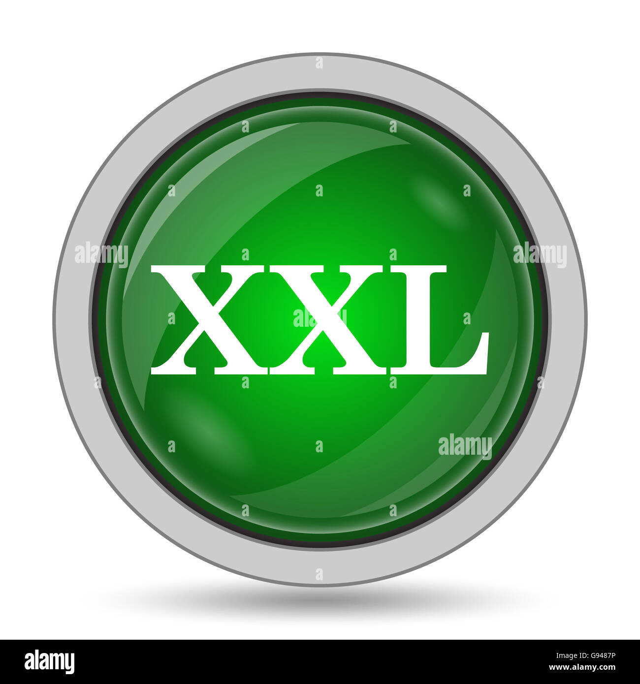 XXL icon. Internet button on white background Stock Photo - Alamy