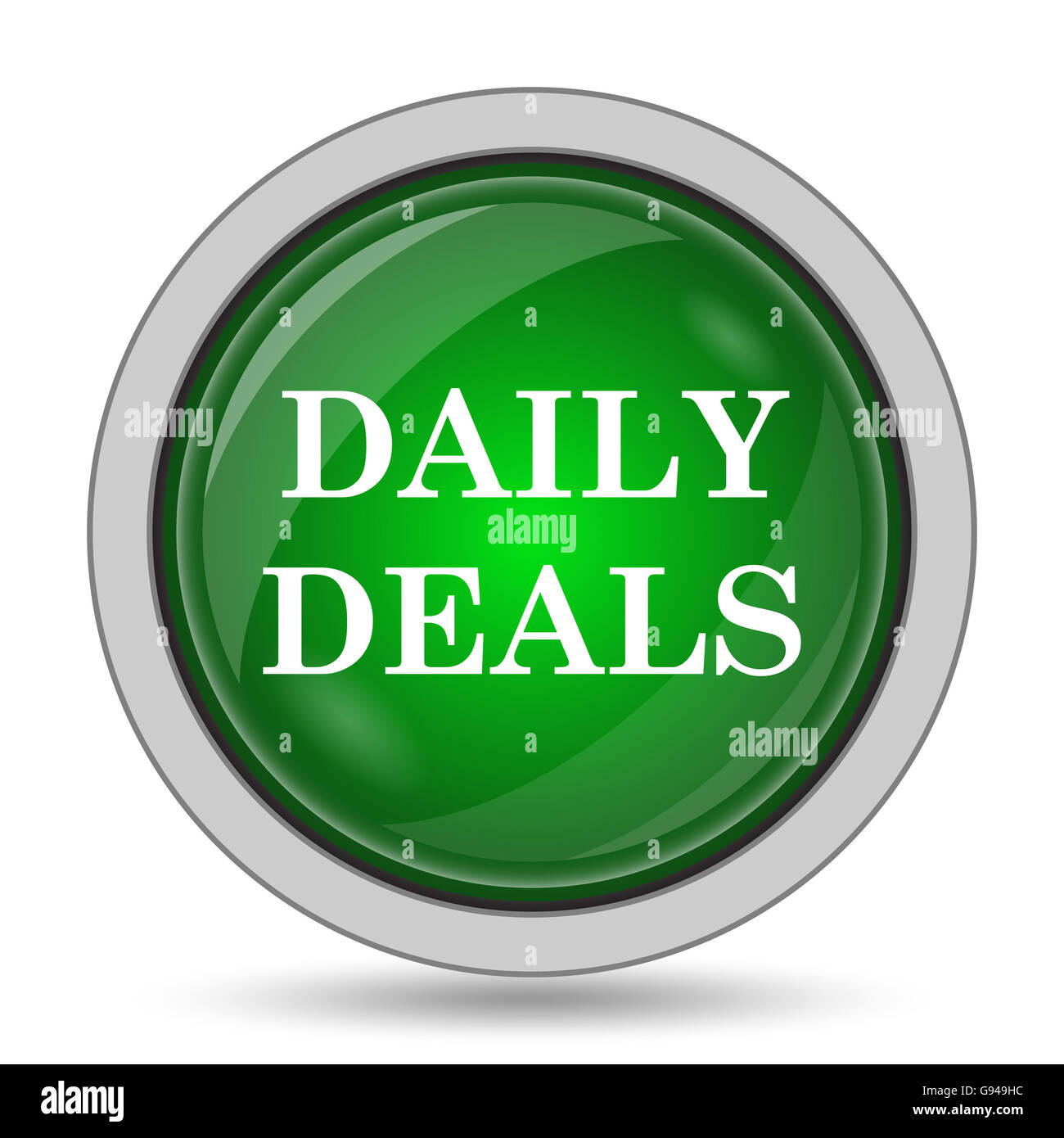 Daily deals icon. Internet button on white background Stock Photo - Alamy