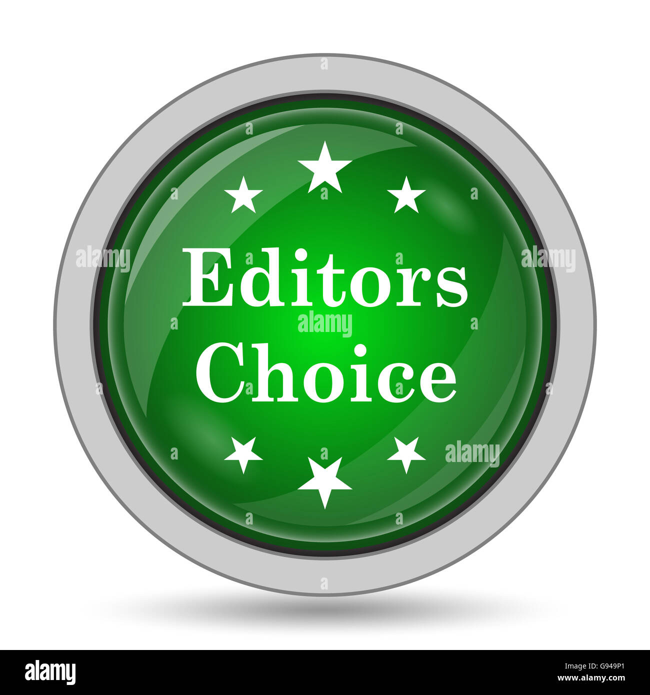 Editors choice icon. Internet button on white background Stock Photo ...