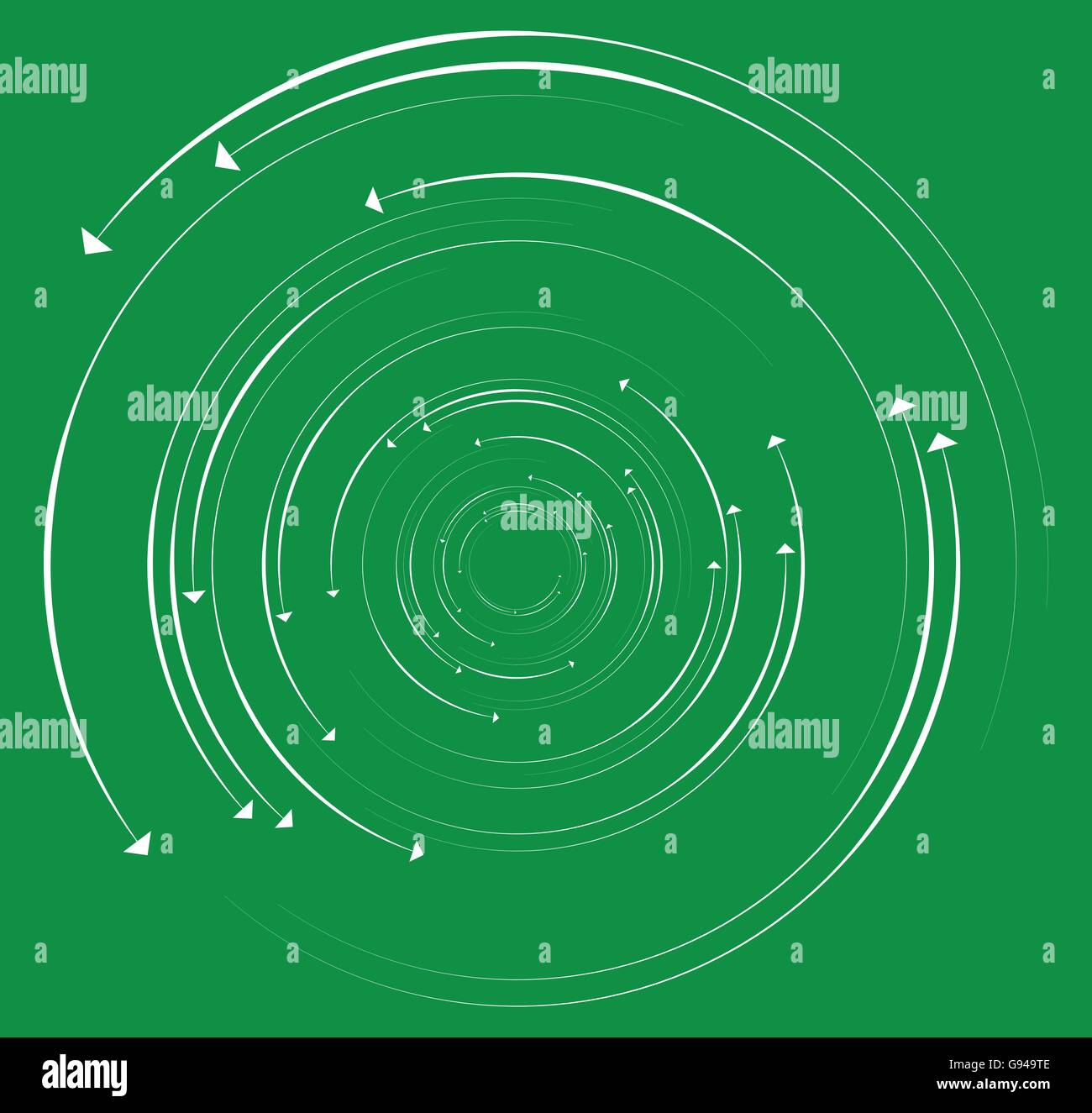 Concentric, circular arrows. Random dynamic circle arrows Stock Vector ...