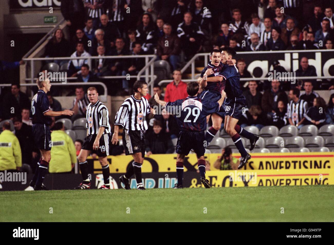 Soccer - European Cup Winners Cup - First Round First Leg - Newcastle ...