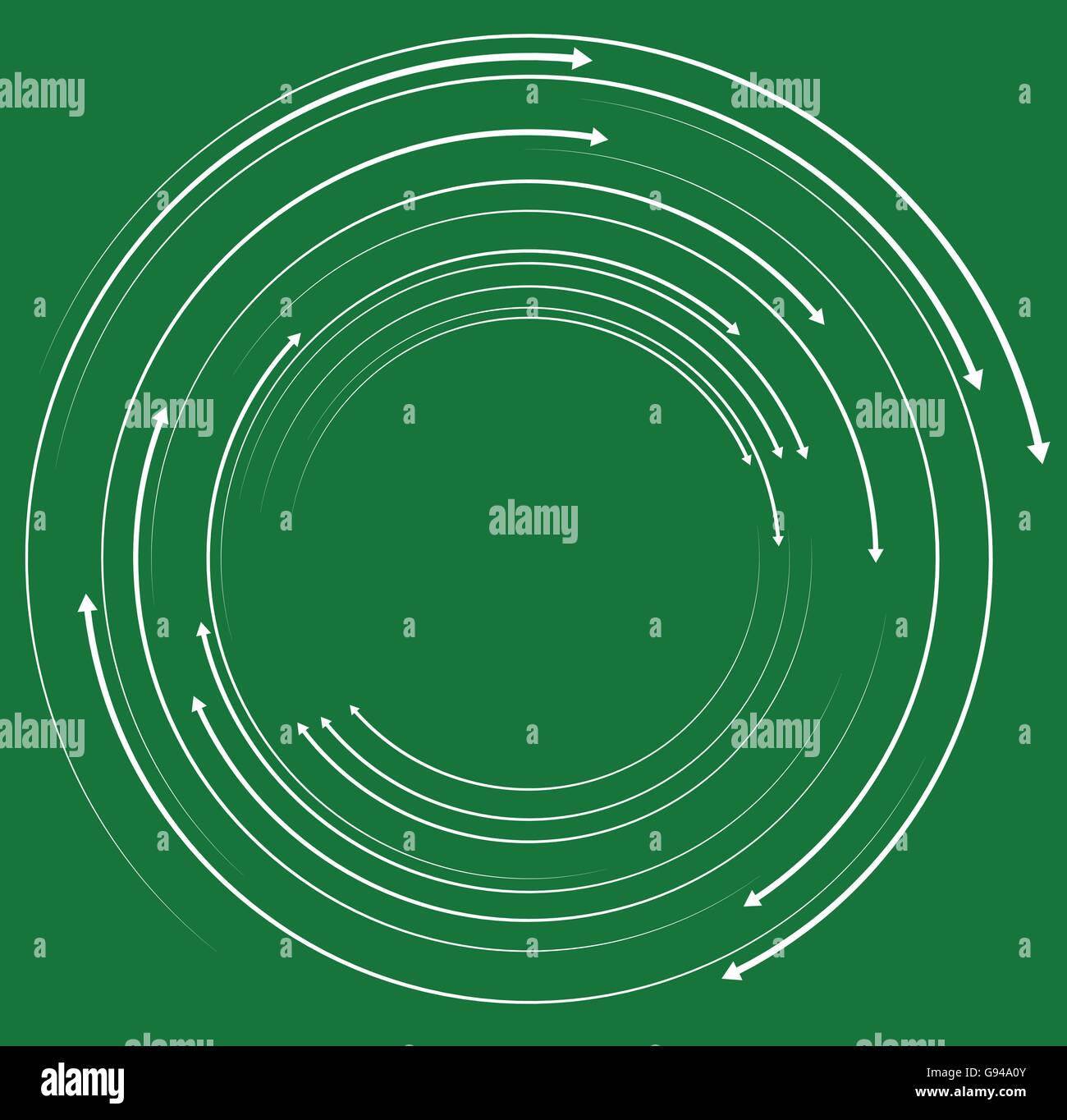 Concentric, circular arrows. Random dynamic circle arrows Stock Vector ...