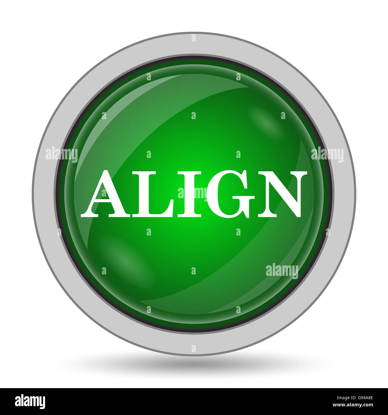 Align icon on white hi-res stock photography and images - Alamy