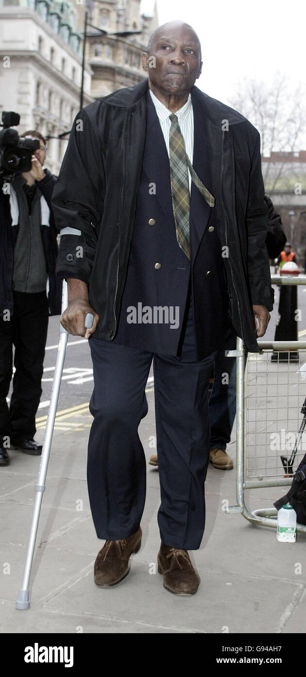 Irvin Allen, an actor who appeared as a James Bond villain, arrives at ...