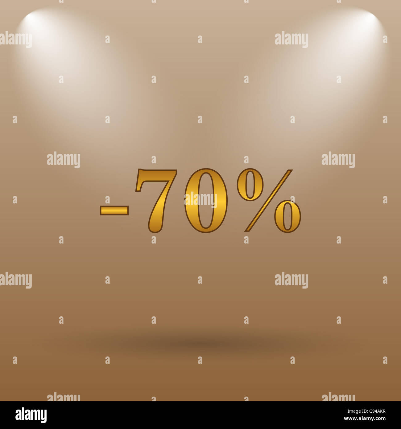 70% discount icon on hi-res stock photography and images - Alamy