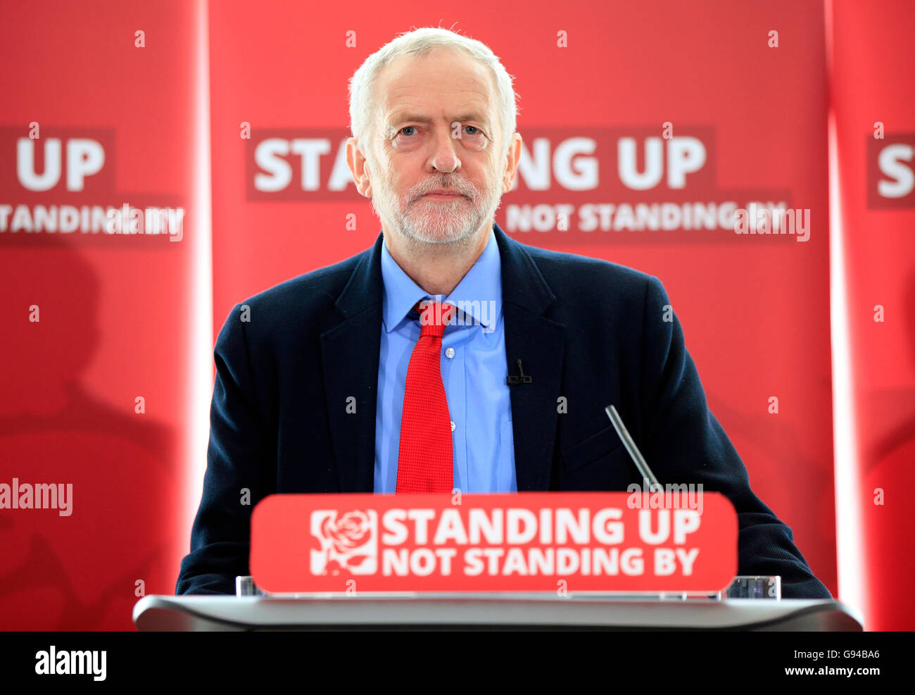 Labour Party leader Jeremy Corbyn delivers a speech on Labour's anti ...