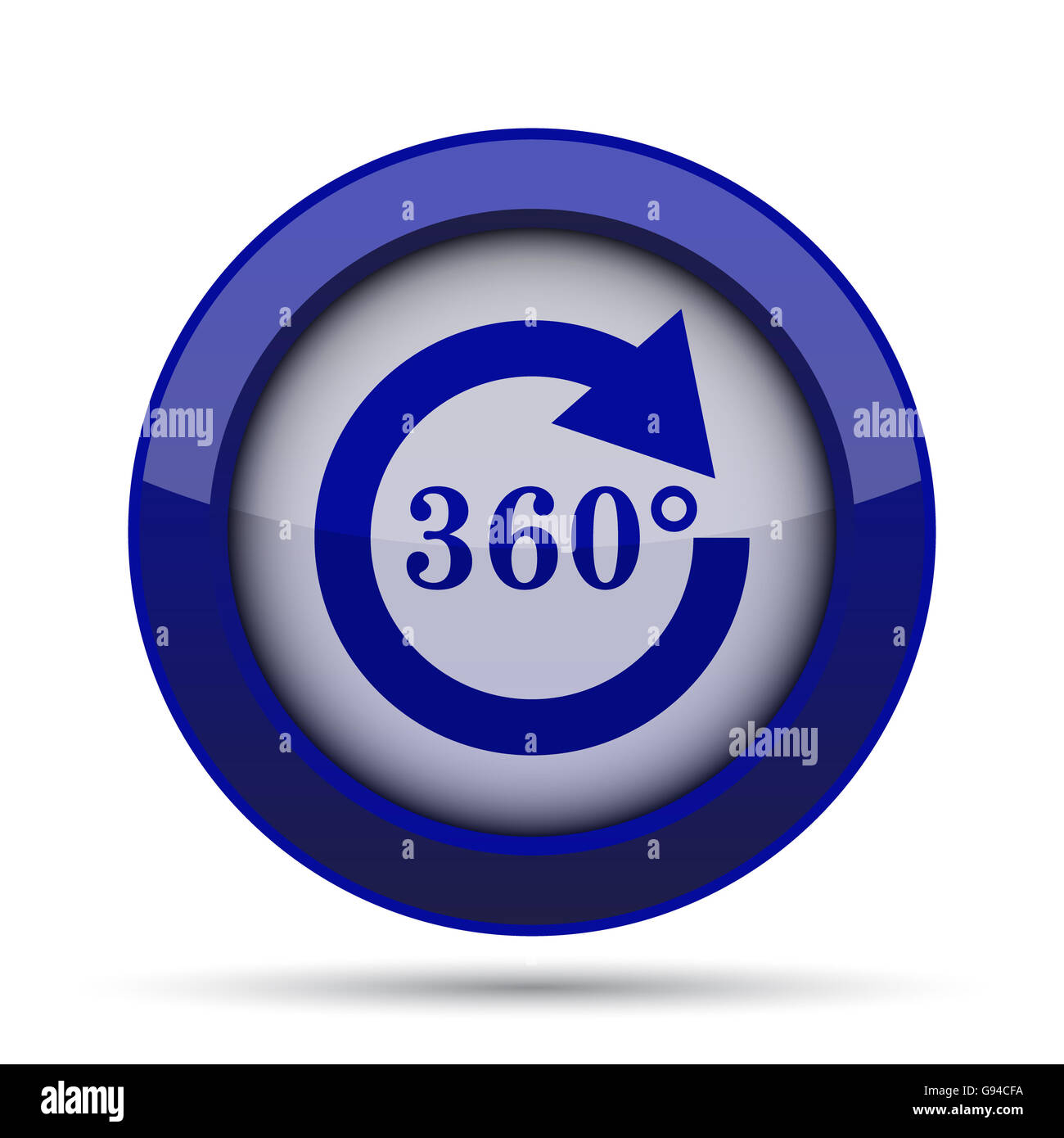 Reload 360 icon. Internet button on white background Stock Photo - Alamy