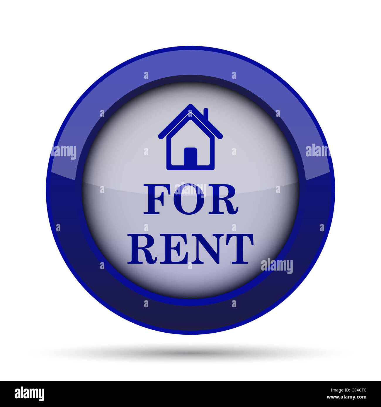 For rent icon. Internet button on white background Stock Photo - Alamy