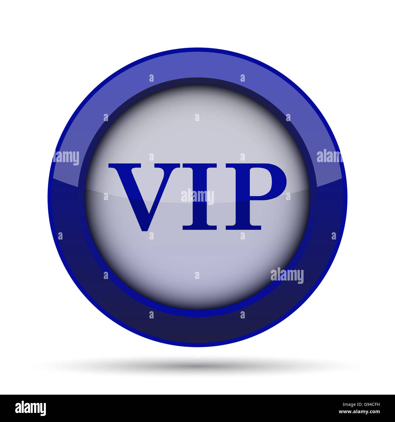 VIP icon. Internet button on white background Stock Photo - Alamy