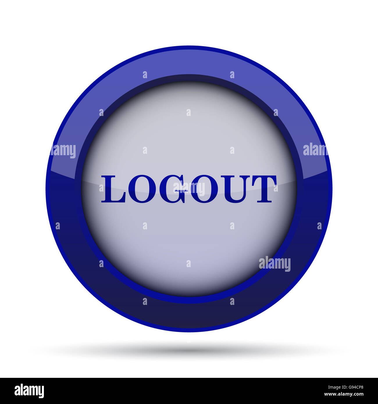 Logout icon. Internet button on white background Stock Photo - Alamy