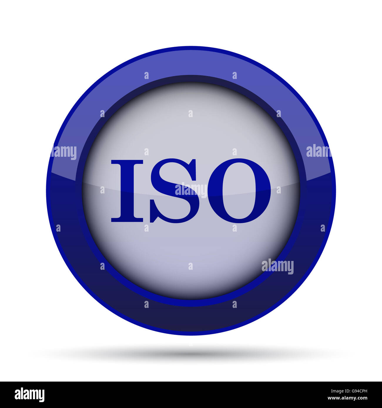 Iso icon blue internet hi-res stock photography and images - Alamy