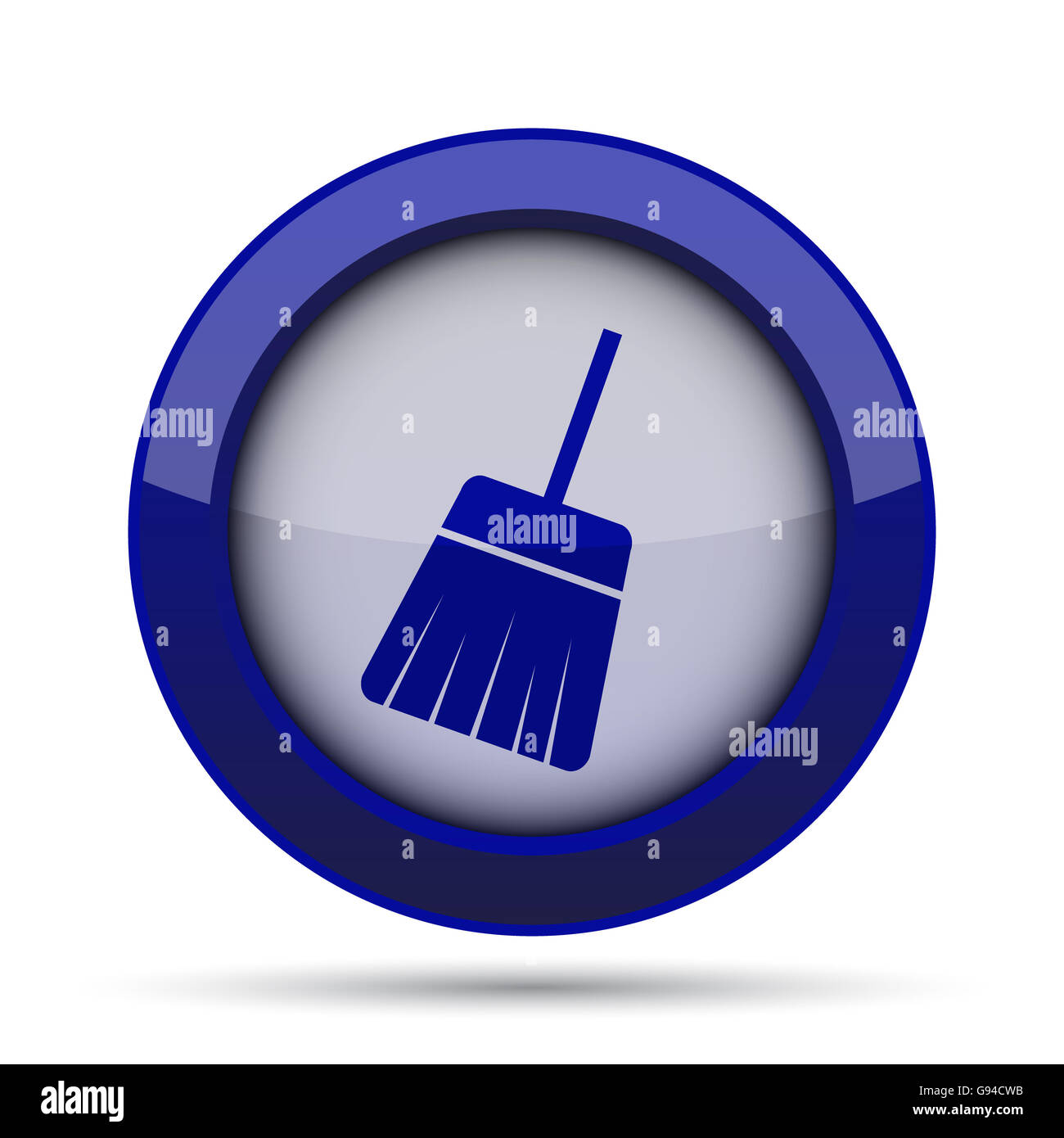 Sweep icon. Internet button on white background Stock Photo - Alamy