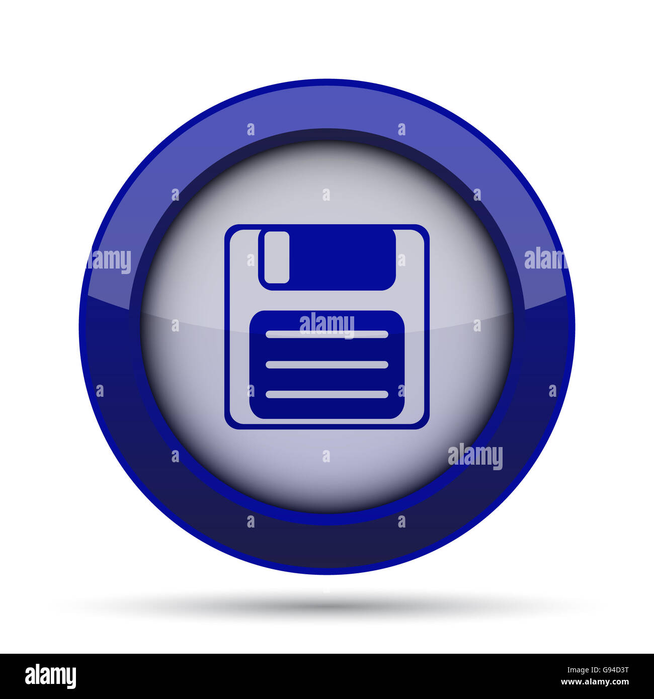 Save icon. Internet button on white background Stock Photo - Alamy