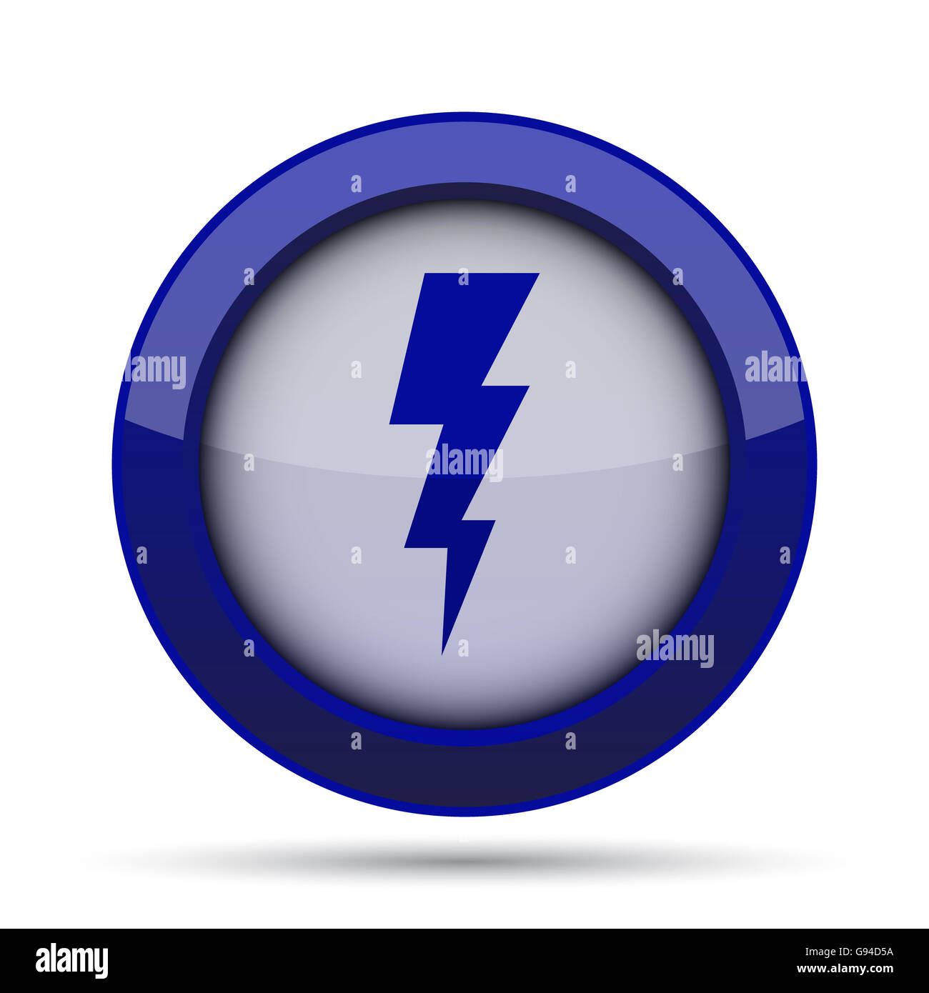 Lightning icon. Internet button on white background Stock Photo - Alamy