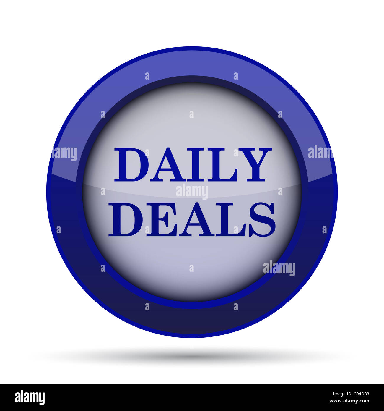 Daily deals icon. Internet button on white background Stock Photo - Alamy