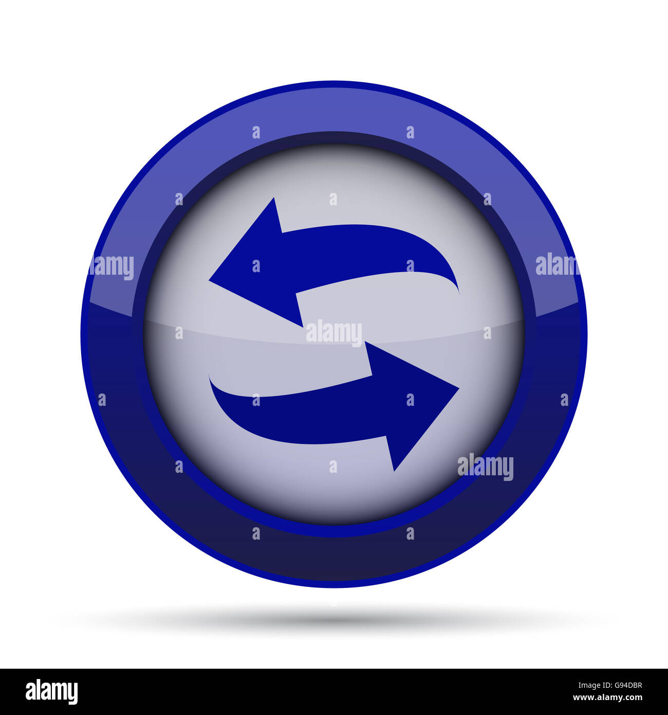 Swap icon. Internet button on white background Stock Photo - Alamy