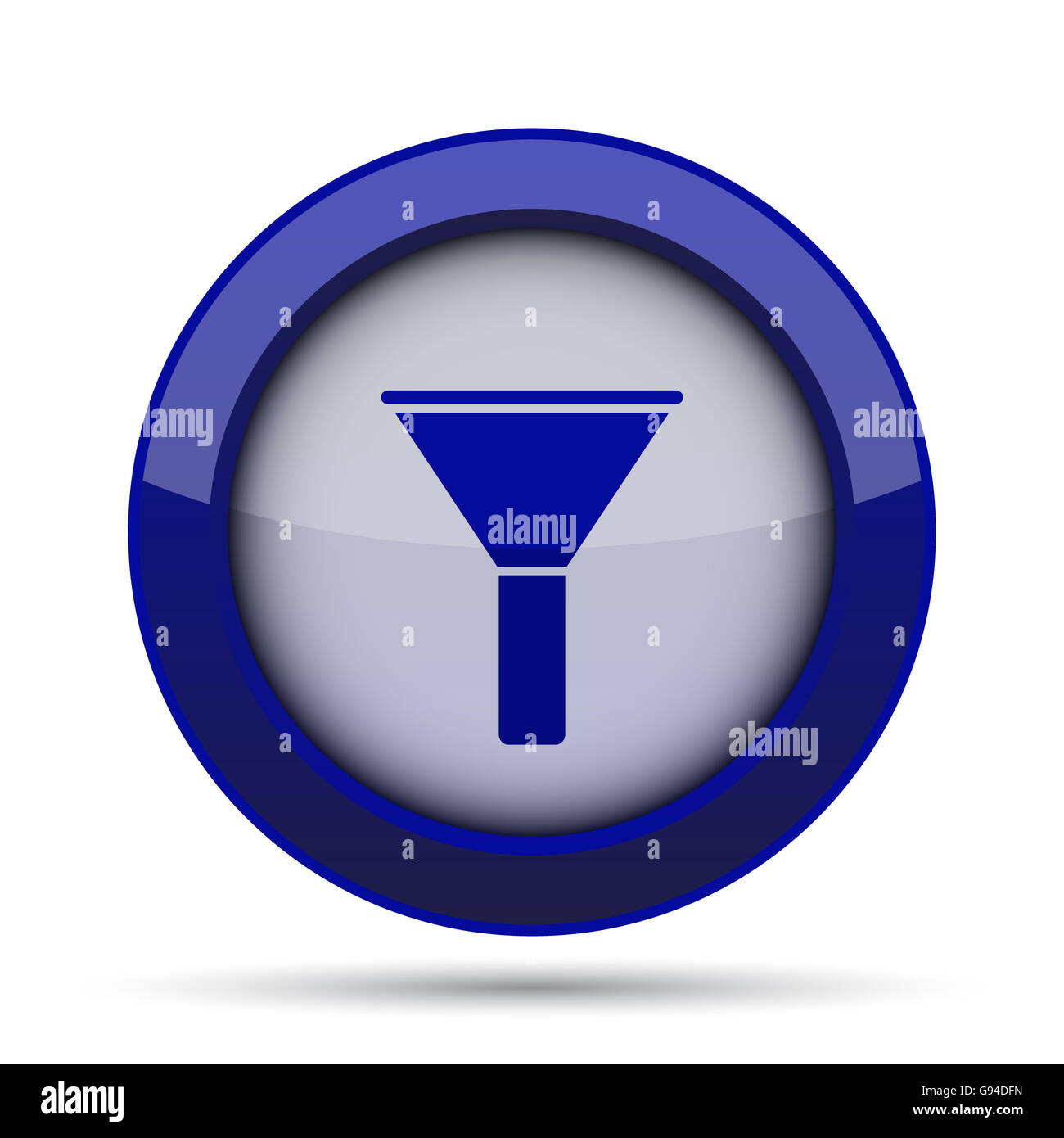 Filter icon. Internet button on white background Stock Photo - Alamy