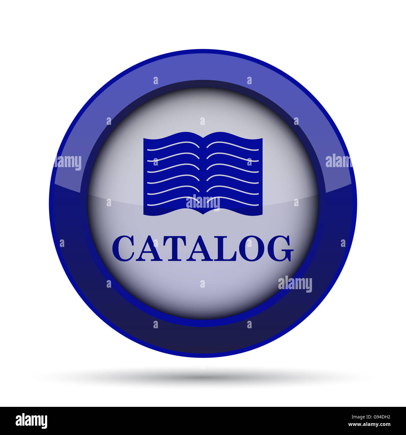 Catalog icon. Internet button on white background Stock Photo - Alamy