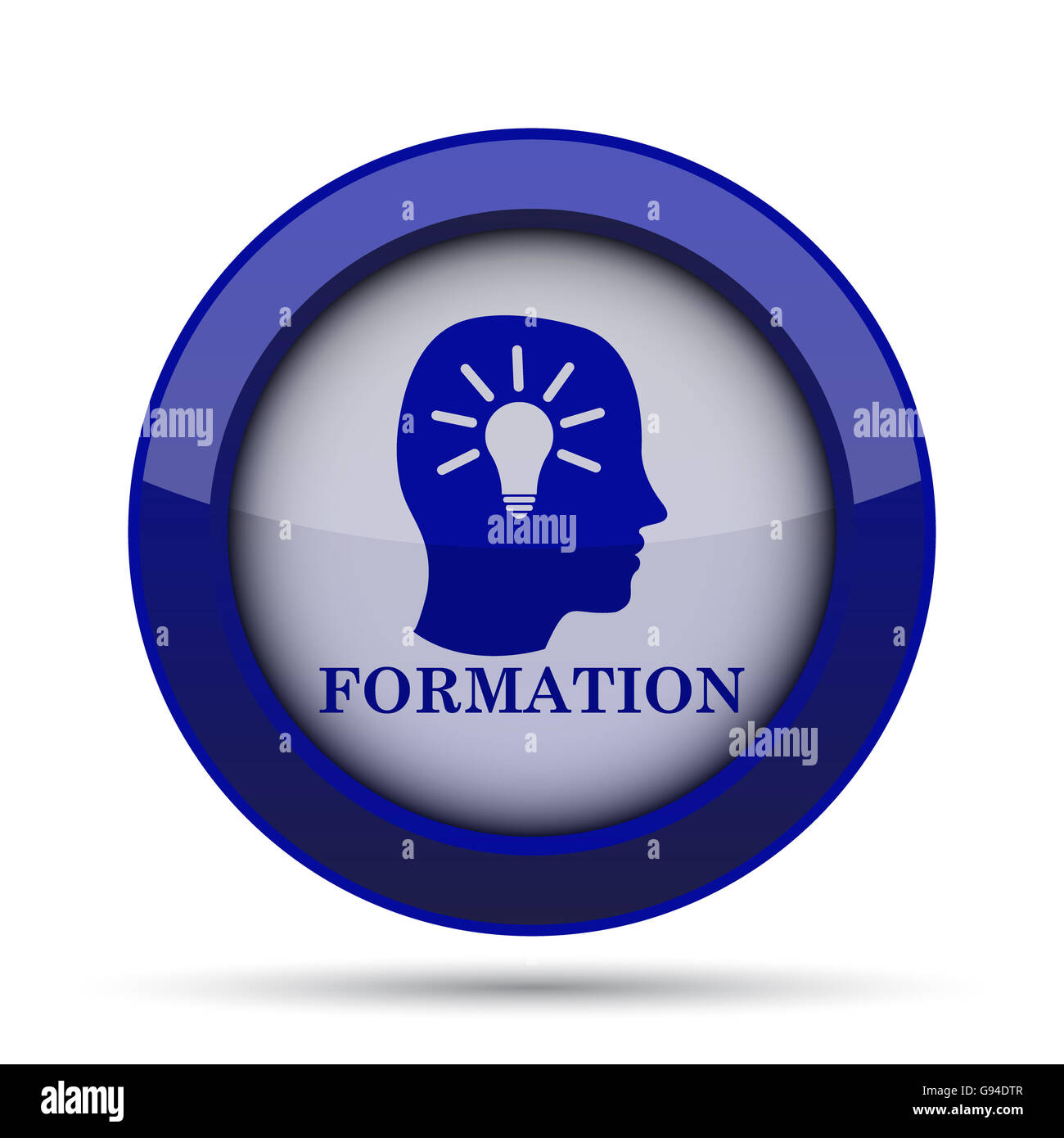 Formation icon. Internet button on white background Stock Photo - Alamy