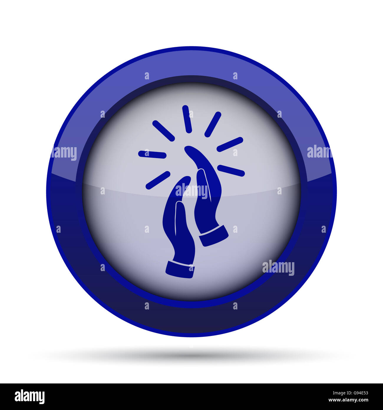 Applause icon. Internet button on white background Stock Photo - Alamy