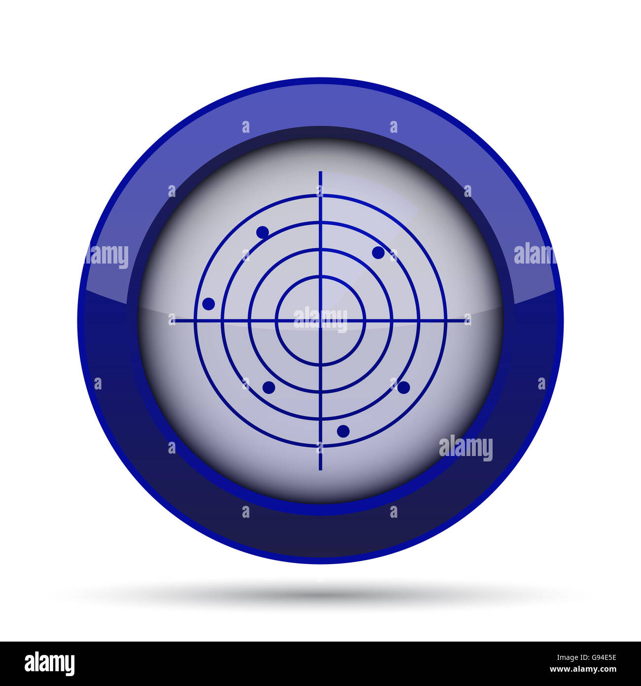Radar icon. Internet button on white background Stock Photo - Alamy