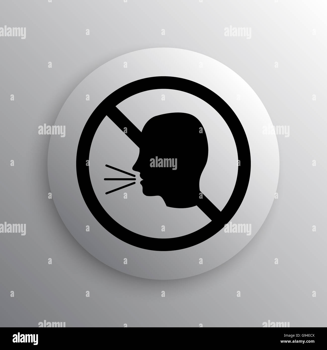 Stop talking sign hi-res stock photography and images - Alamy