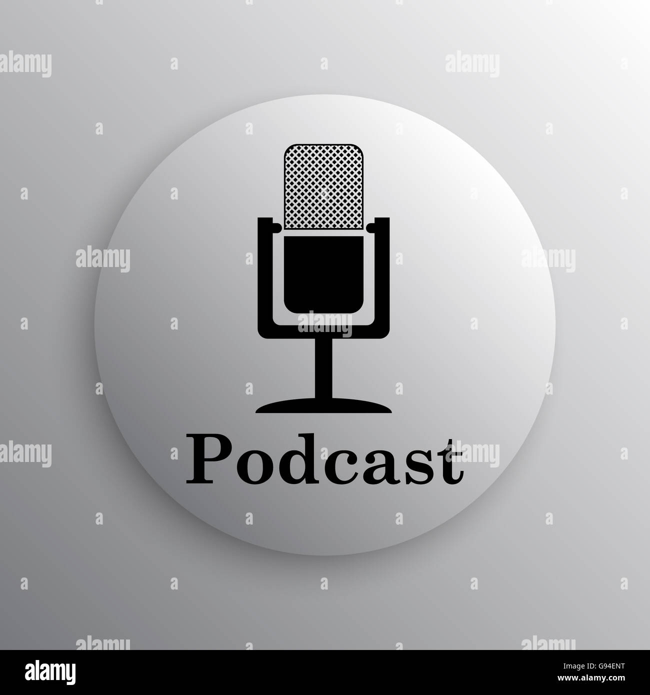 Podcast symbol icon design hi-res stock photography and images - Alamy
